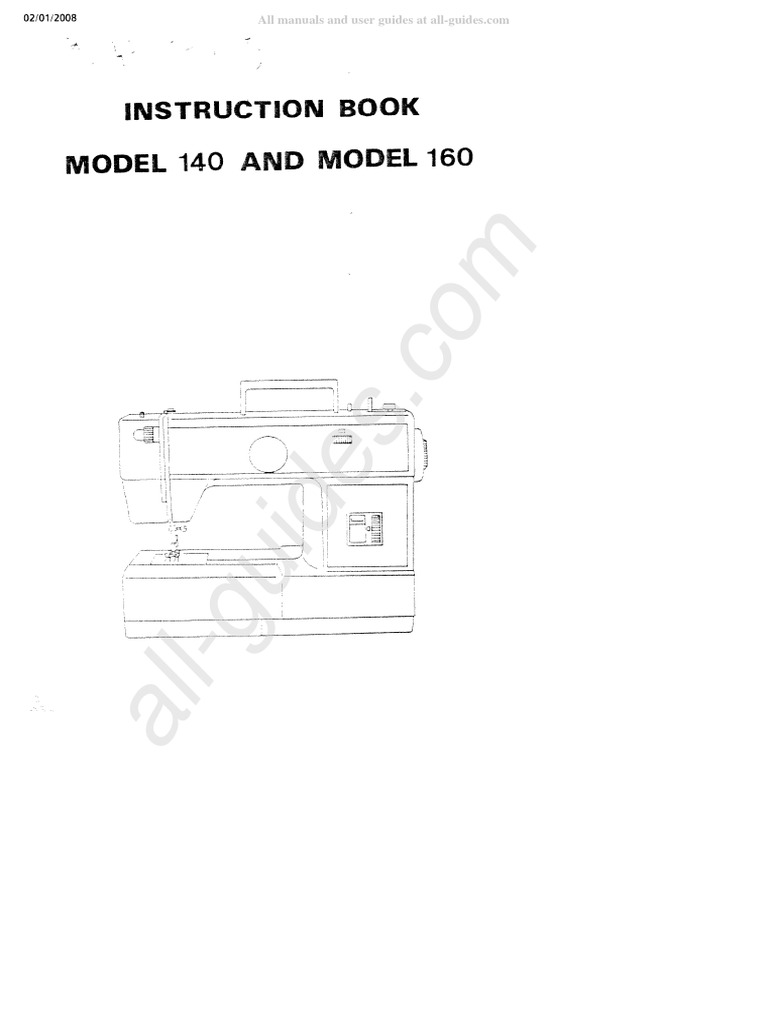 White 140 Sewing Machine Instruction Manual | PDF