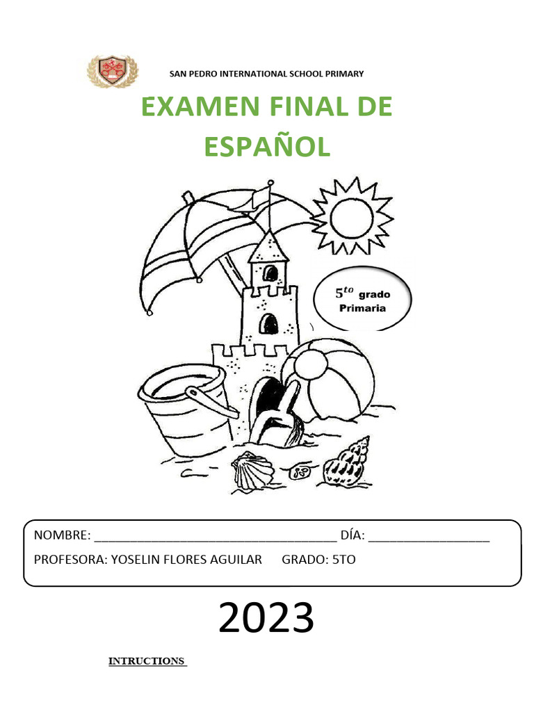 Examen Final Español | PDF