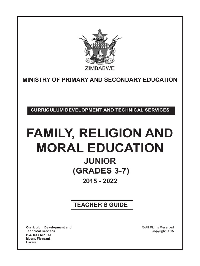Family Religion & Moral Education Junior Grades 3-7 | PDF | Learning ...