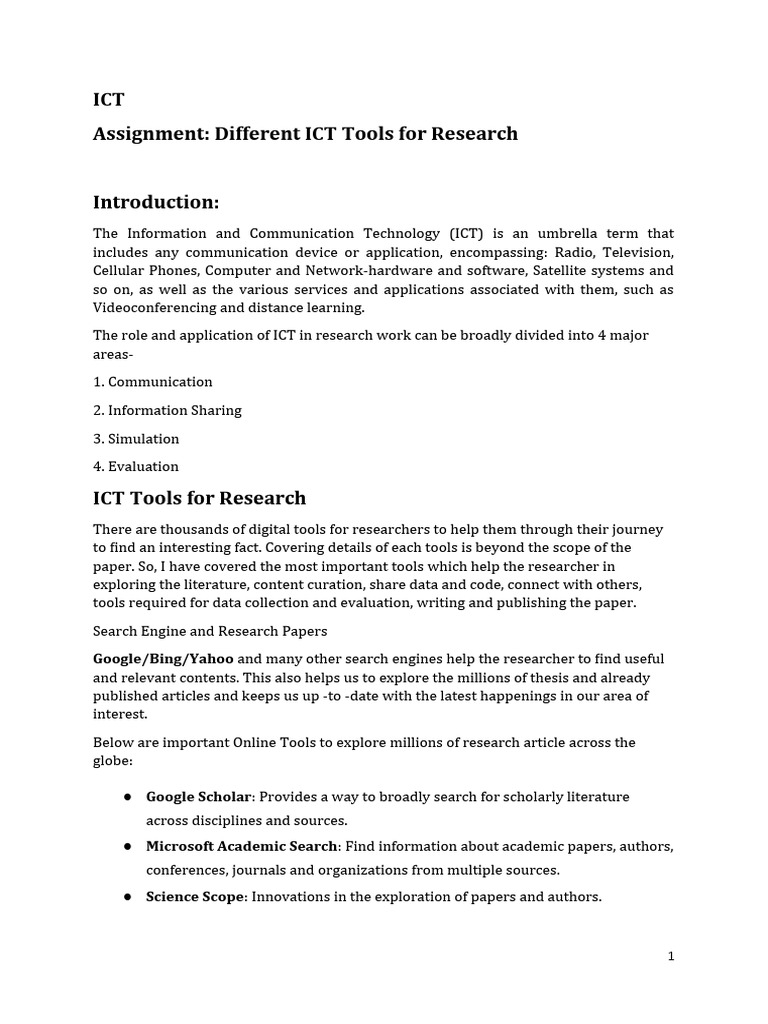 ICT Assignment | PDF | Information Technology | Data