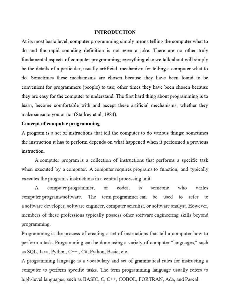 Computer Programming Pdf Programming Language Computer Programming 8325