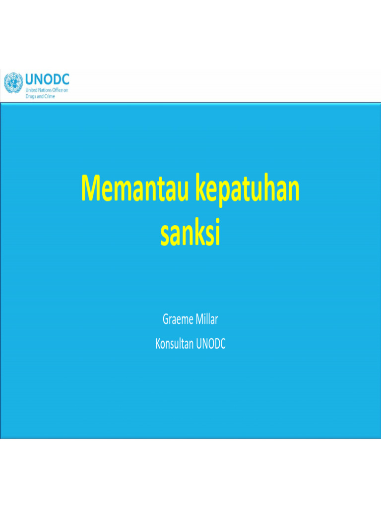 ID - 5 Monitoring Sanctions Compliance | PDF