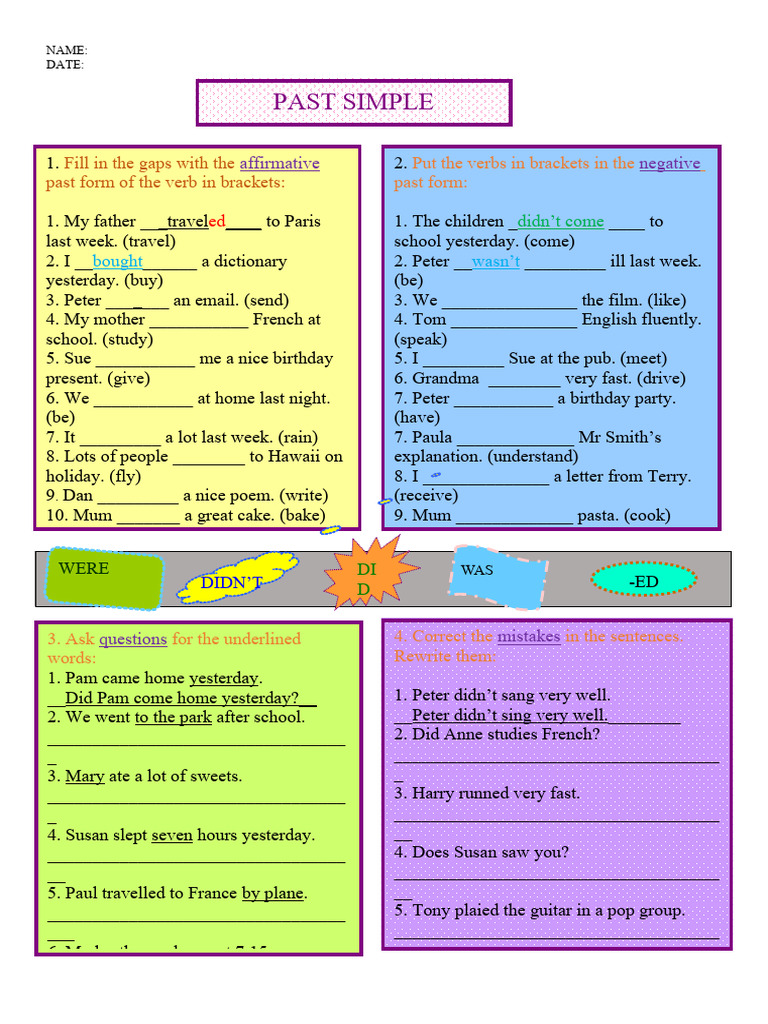 Simple Past | PDF