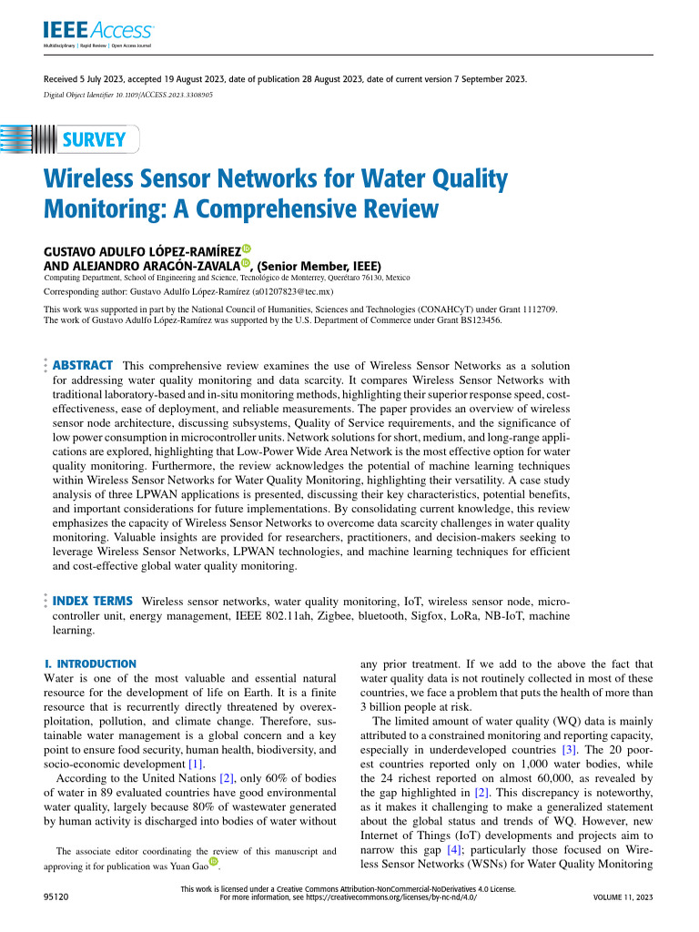 Wireless_Sensor_Networks_for_Water_Quality_Monitoring_A_Comprehensive_Review | PDF | Wireless ...