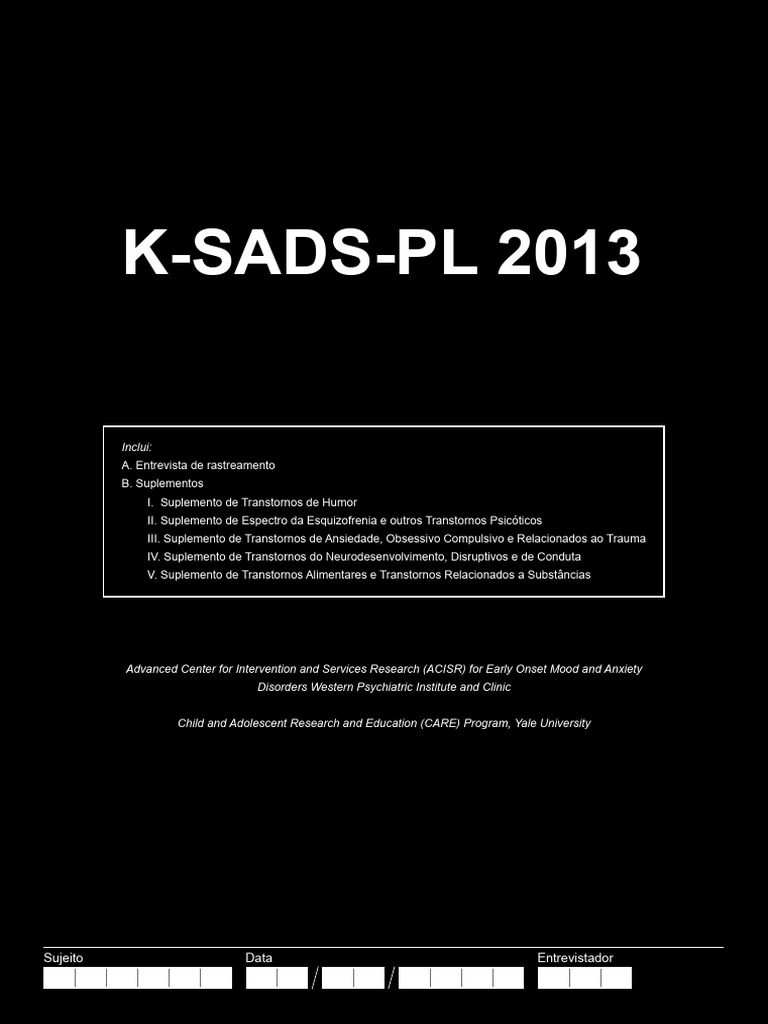 K Sads PL DSM 5 | PDF | Distúrbio mental | Depressão