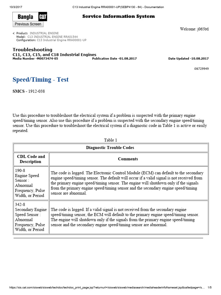 Speed Timing Test | PDF