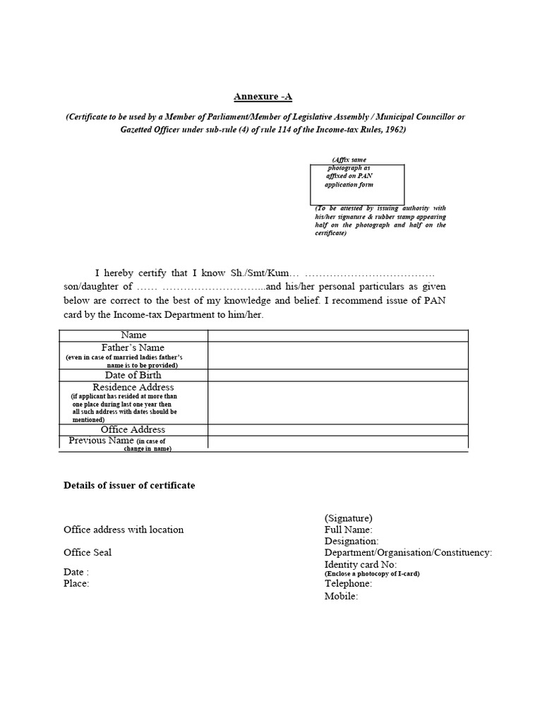 Annexure A | PDF