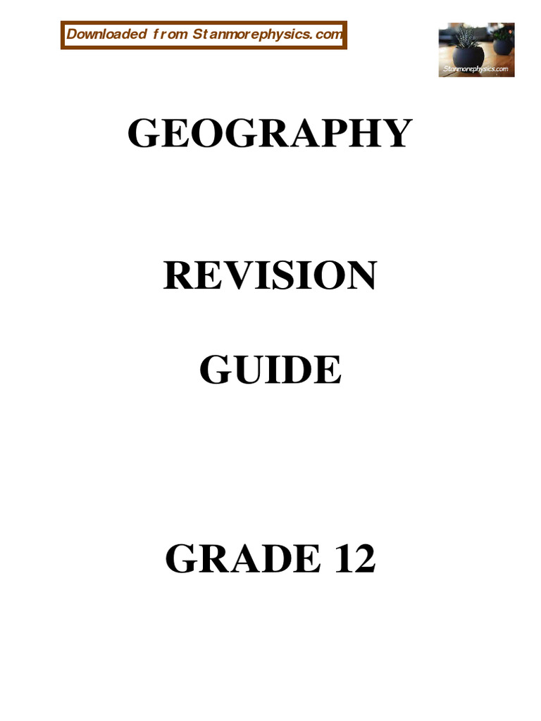 Grade 12 Geography Revision Guide | PDF | River | Tropical Cyclones