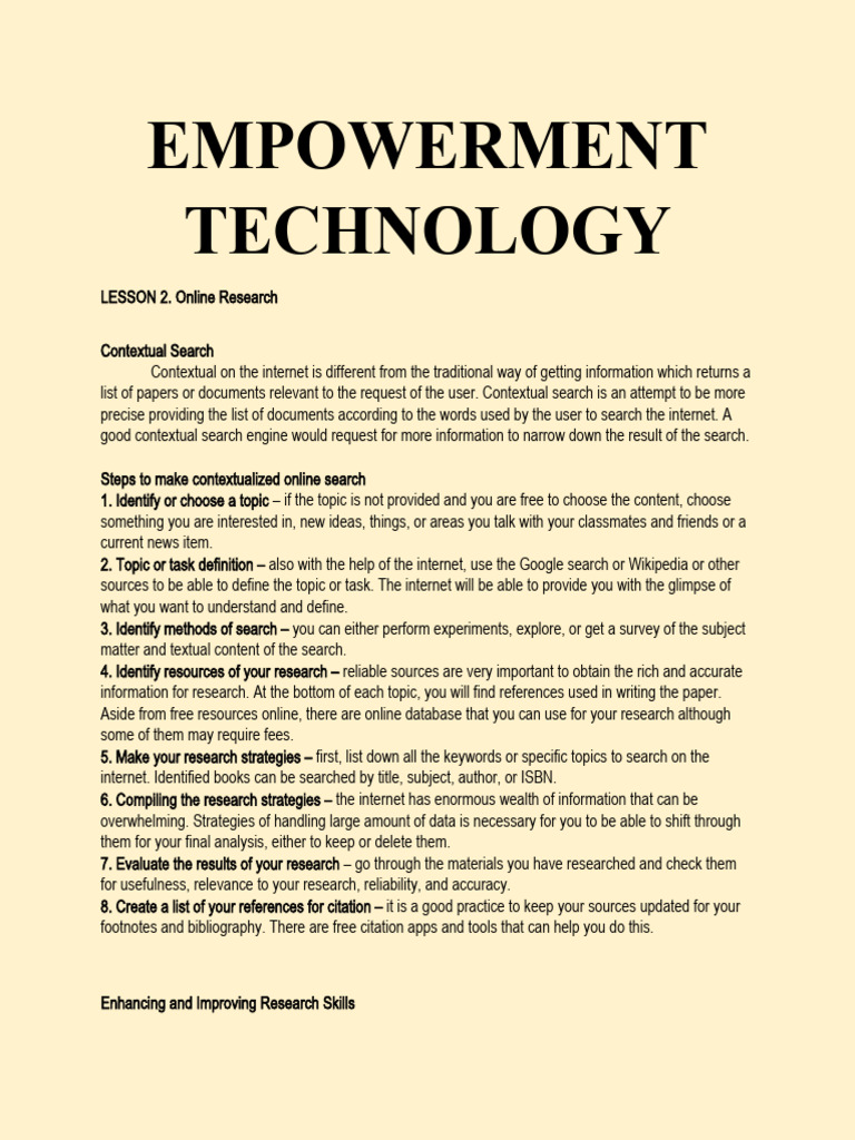 Lesson 2 Empowerment Midterm | PDF | Critical Thinking | Thought