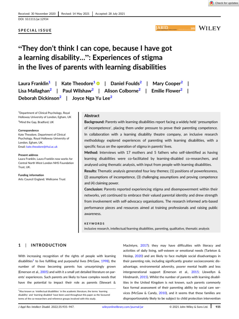 Franklin Et Al Article | PDF Franklin Et Al Article | PDF
