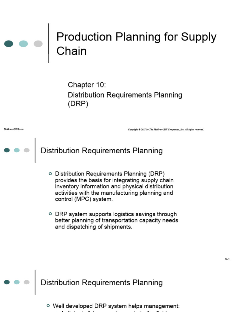 7MPC - Chapter 10 - Distribution Requirements Planning (DRP) - v2.25 ...
