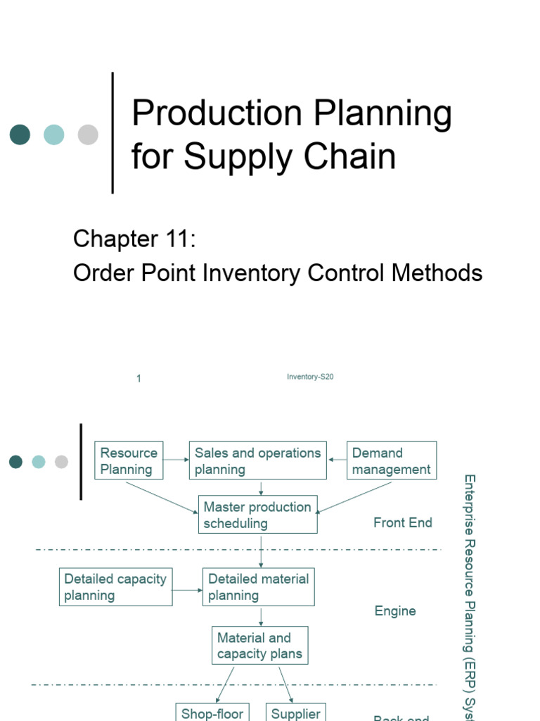 5MPC - Chapter 11 - Inventory Control - v2.25 | PDF | Inventory | Supply Chain