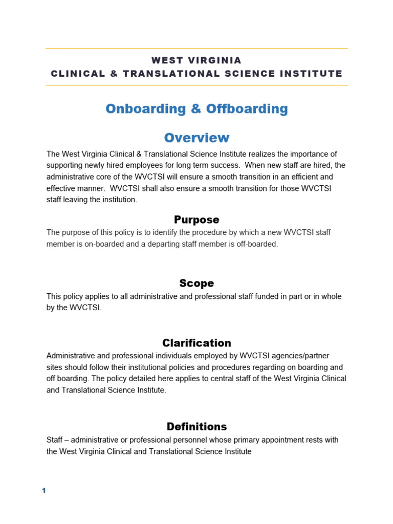 Onboarding and Offboarding | PDF