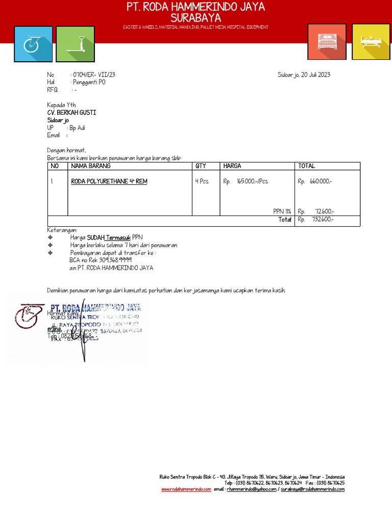 23-0704 Pub CV. BERKAH GUSTI | PDF
