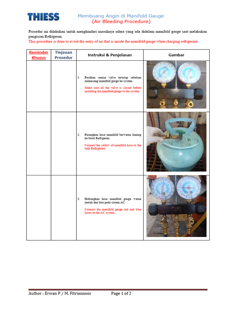 Air Bleeding Procedure | PDF