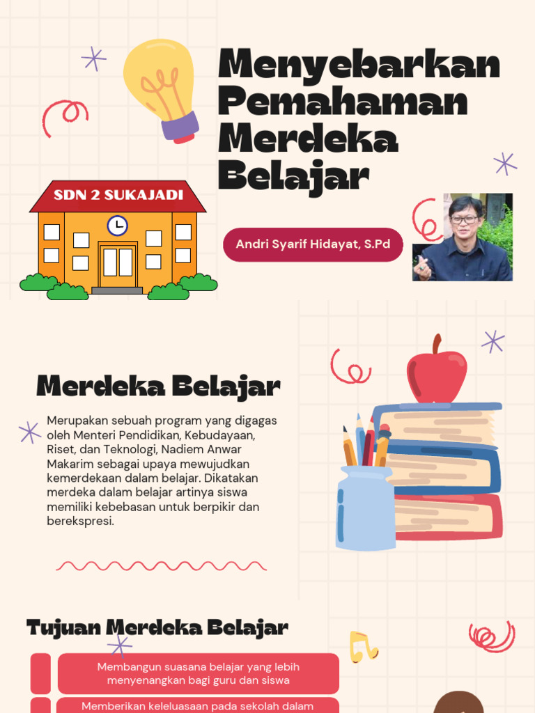 Merah Muda Ilustrasi Brainstorming Presentasi - Compressed | PDF