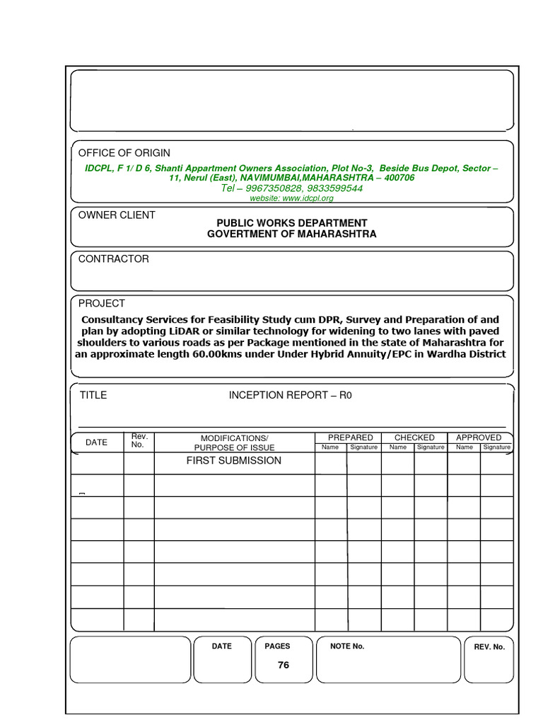 Arvi Inception Report R | PDF