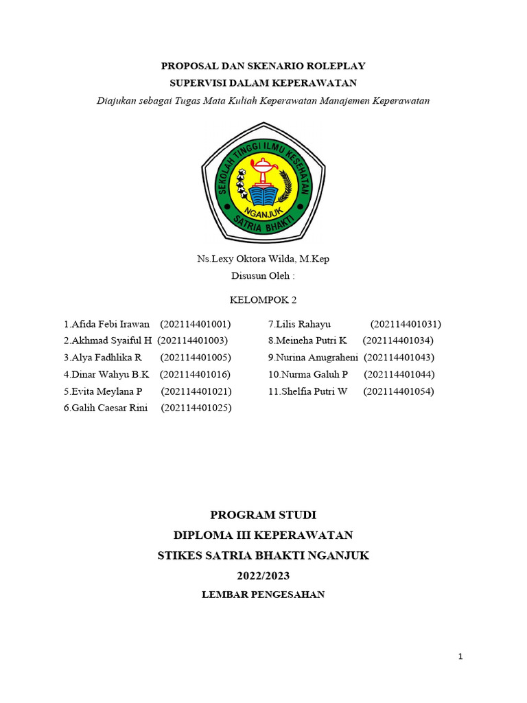 PROPOSAL SUPERVISI Rev 2 | PDF
