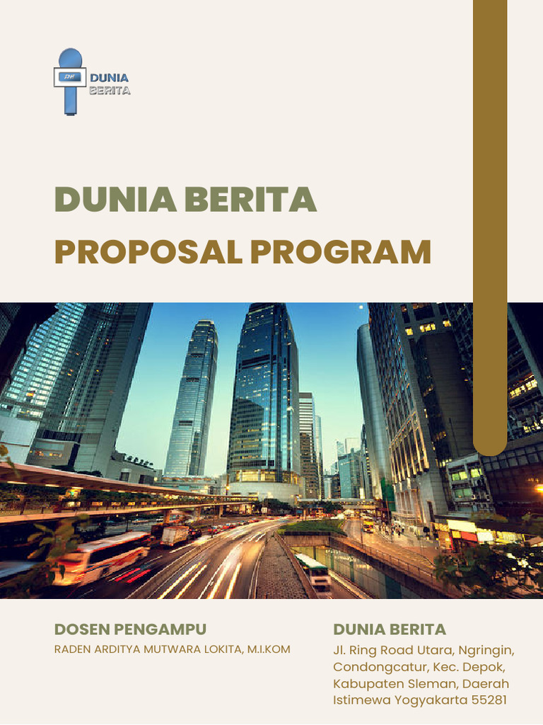 Proposal Dunia Berita Broadcasting | PDF