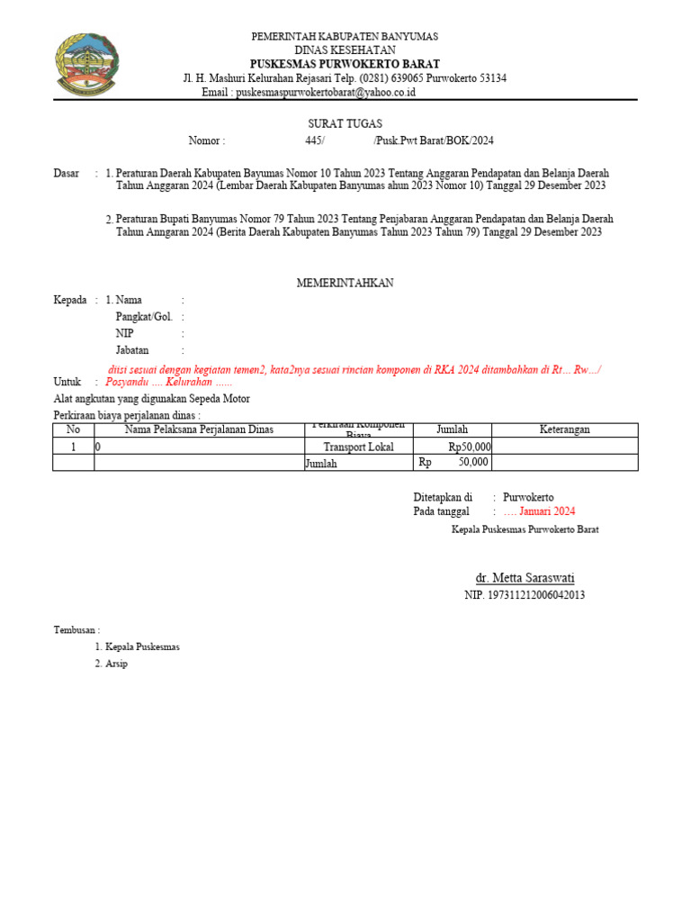 Format SPPD Bok 2024 | PDF