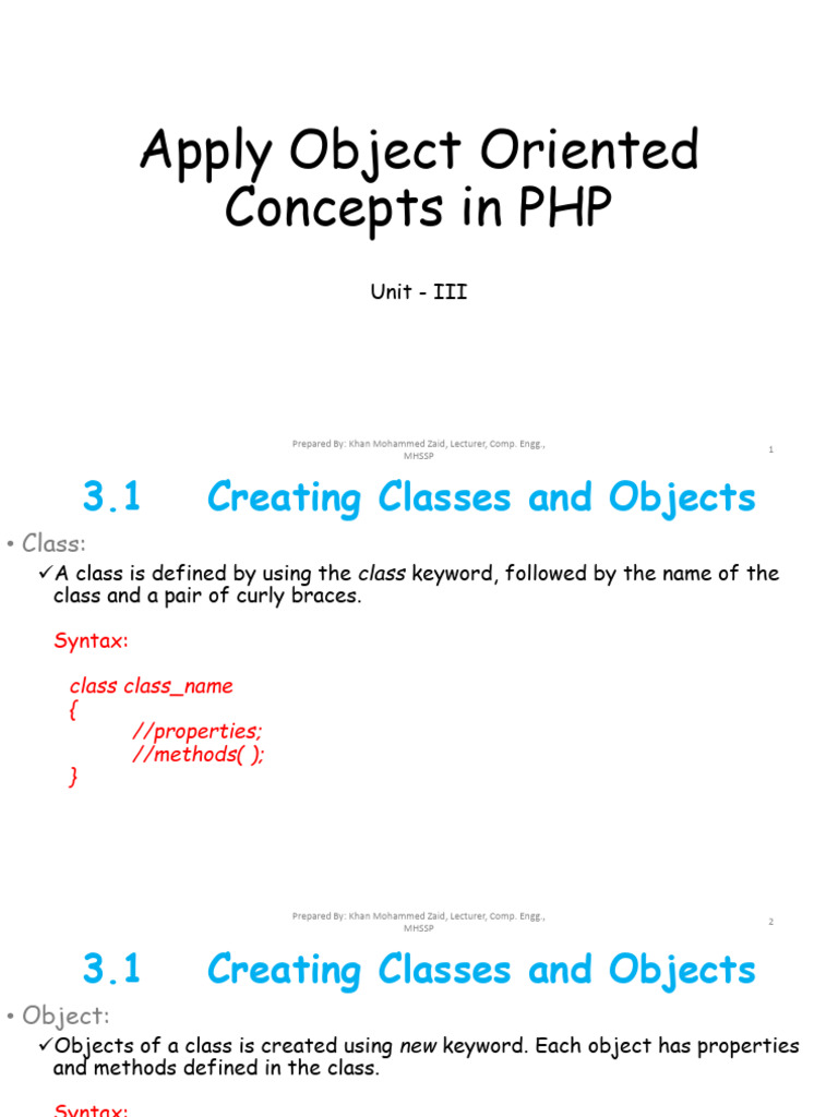 PHP Chapter 3 | PDF