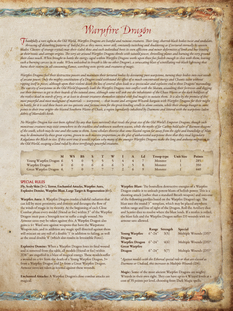 Warpfire Dragon | PDF