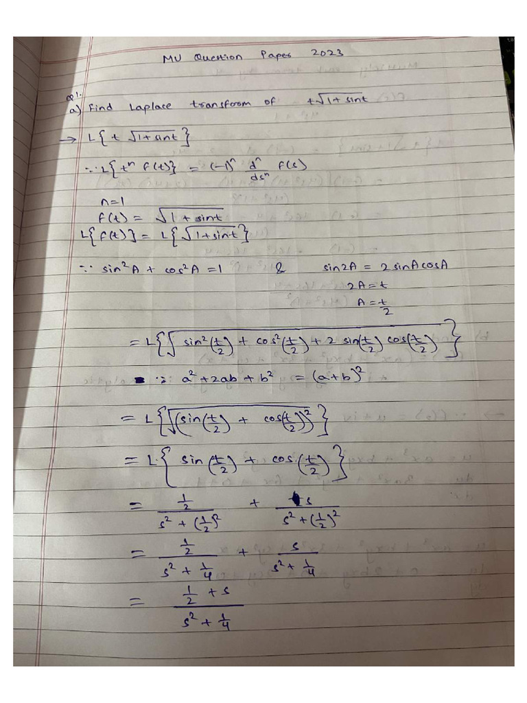 Mu 2019 Maths soln | PDF