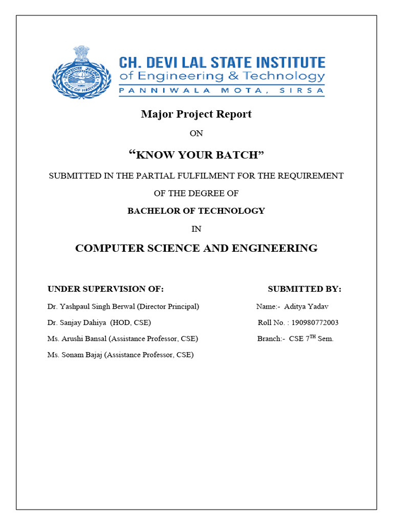 Major Project Report-Soft | Download Free PDF | Feasibility Study ...