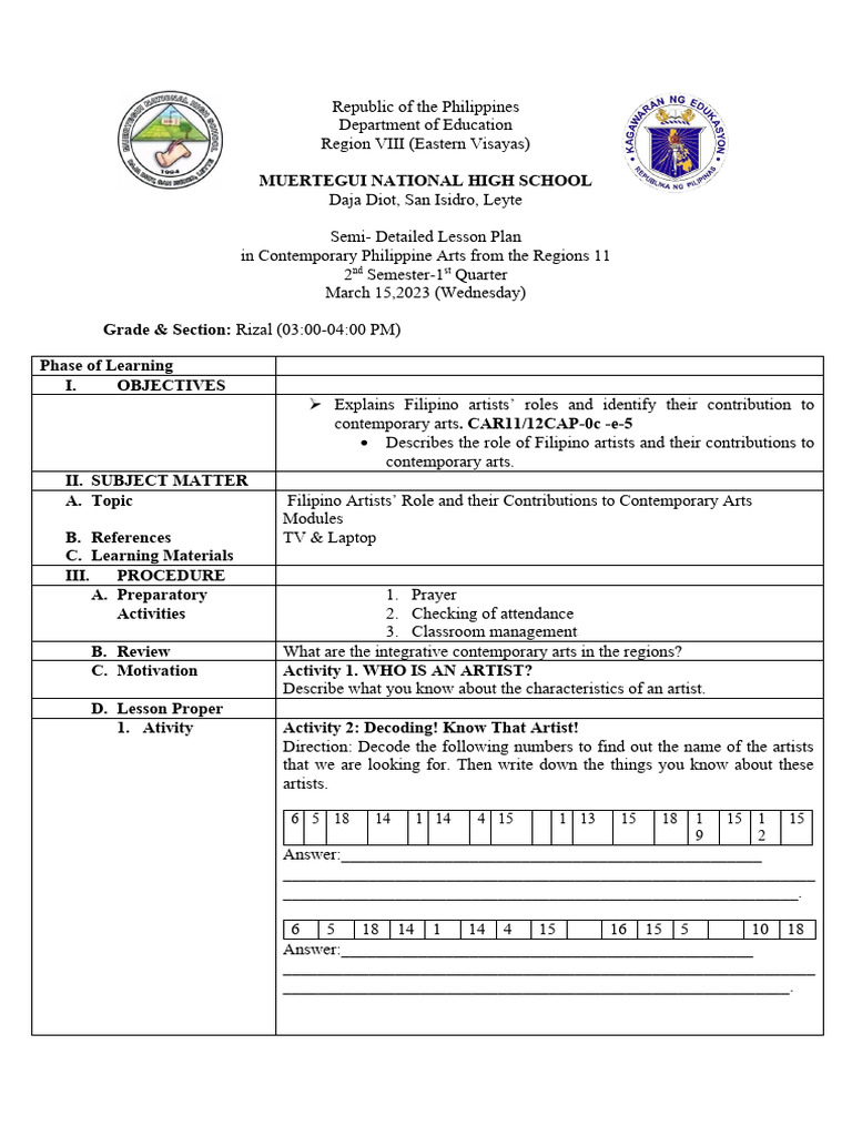 Cpar 11 | PDF | Language Arts & Discipline