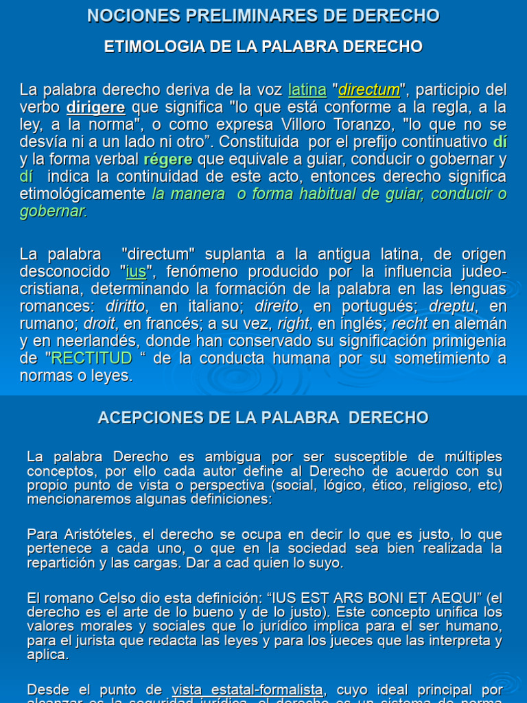 Clase 01 Nociones Preliminares de Derecho | PDF Clase 01 Nociones Preliminares de Derecho | PDF