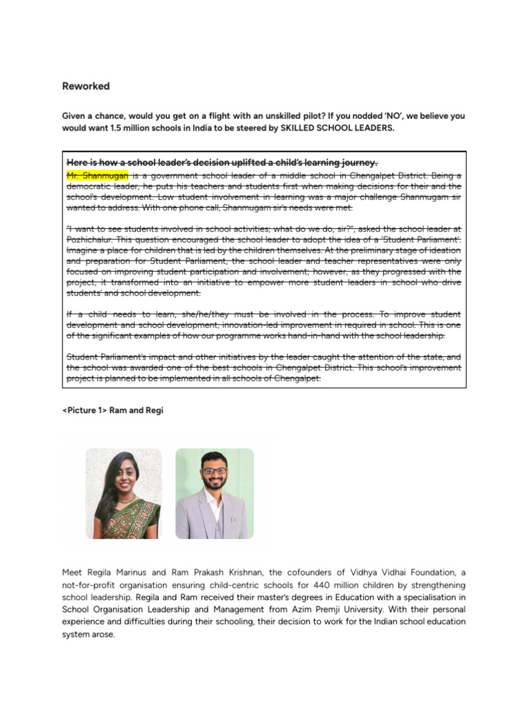 Fundraiser Story Idea | PDF