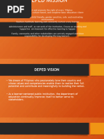 Vision-Mission-Core Values Deped | PDF | Cognition | Learning