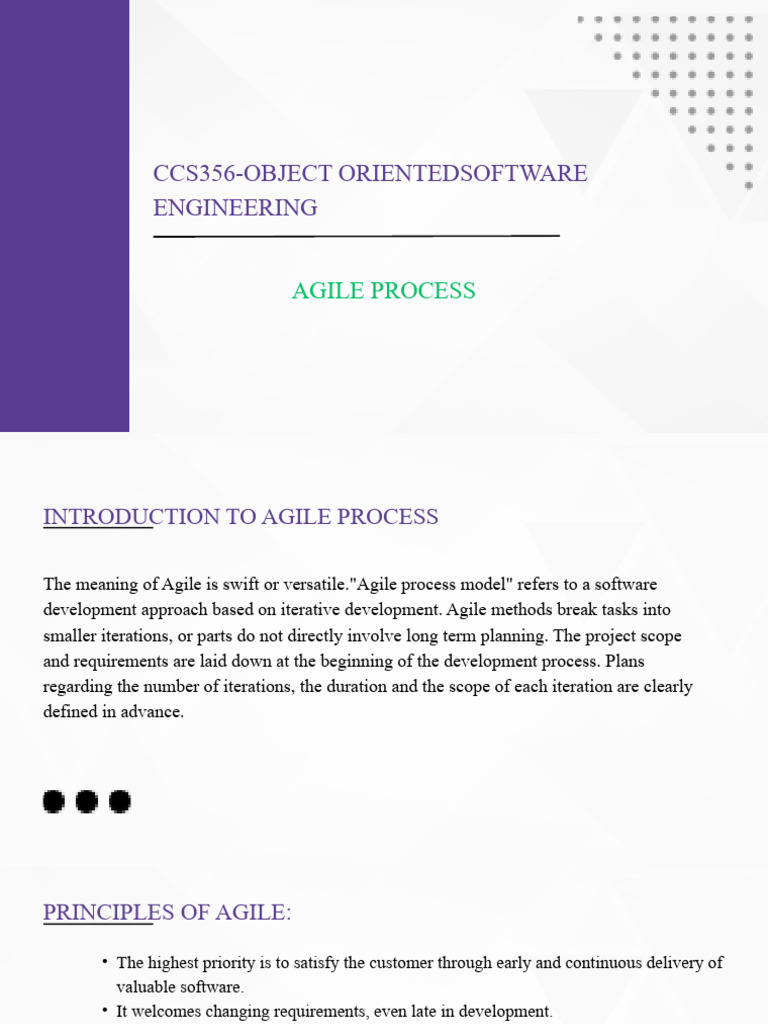 Object Orientedsoftware Engineering | PDF | Agile Software Development | Software Development ...