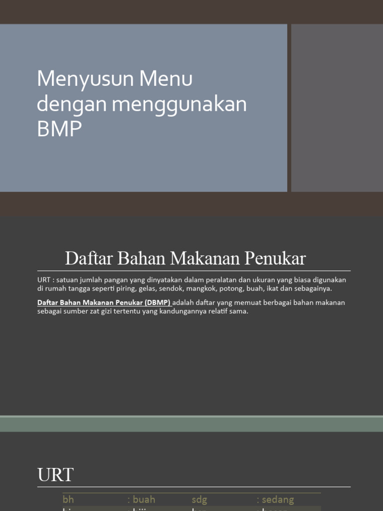Menyusun Menu - BMP | PDF | Memasak, Makanan, & Anggur | Kesehatan Holistik