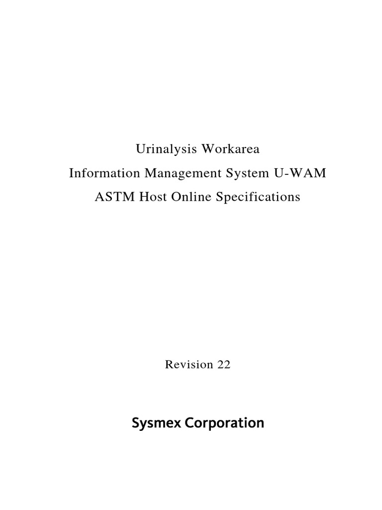 R315168 - U-WAM - Host Interface Specifications - EN - 22 | PDF | Port ...