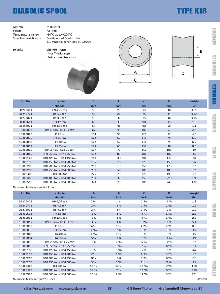 GN H10 Shackle Specifications | PDF