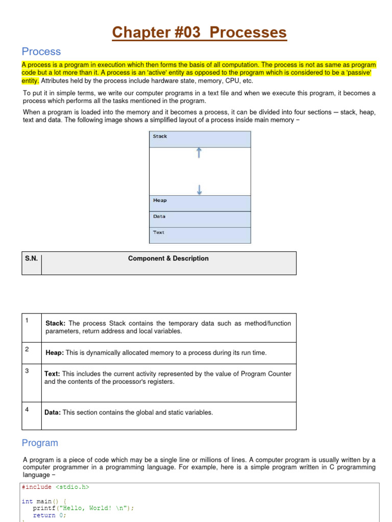 CSE-3221 Lecture-02 Ch#03 Process | PDF | Scheduling (Computing) | Process (Computing)