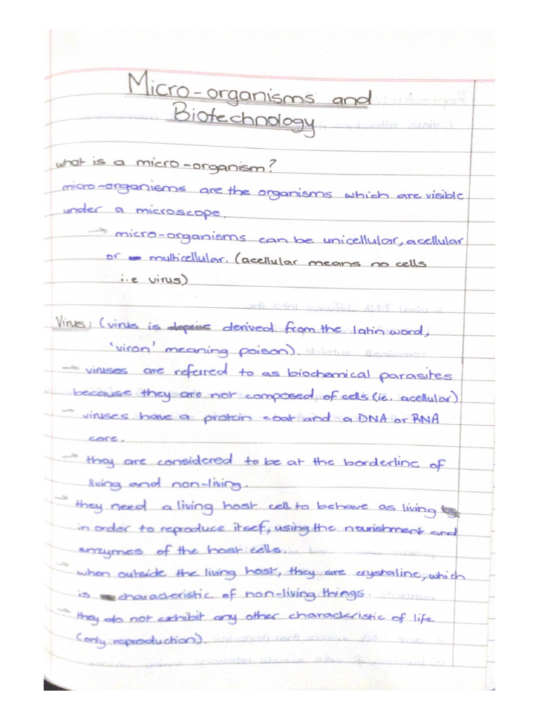 Micro-Organisms and Biotechnology | PDF