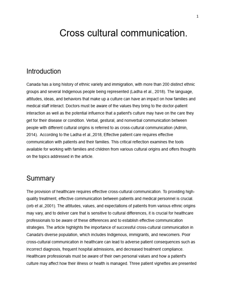 Cross Cultural Communication | PDF | Cross Cultural Communication ...