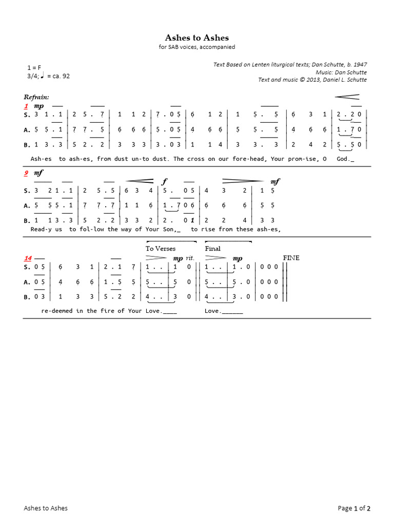 Ashes To Ashes | PDF