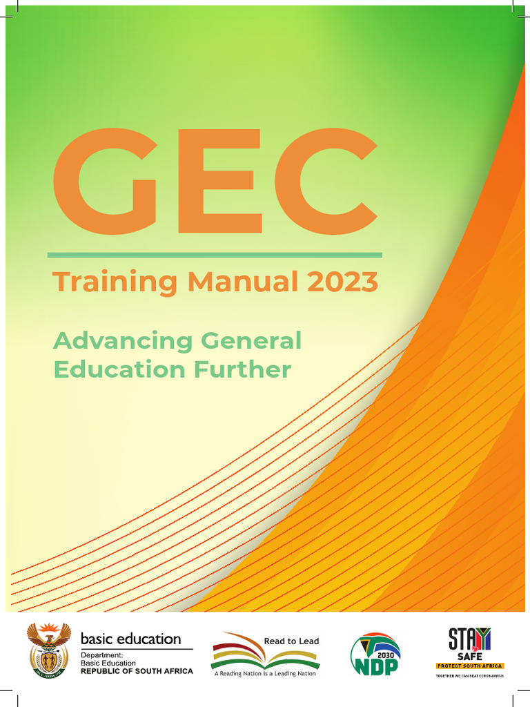 GEC Training Manual 2023 Overview | PDF | Educational Assessment | Learning