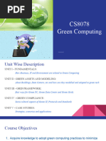 Cs8078 Green Computing Reg 17 Question Bank | PDF | Data Center | Virtualization