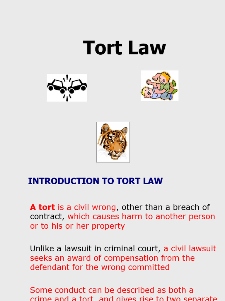 Intentional Torts in Tort Law | PDF