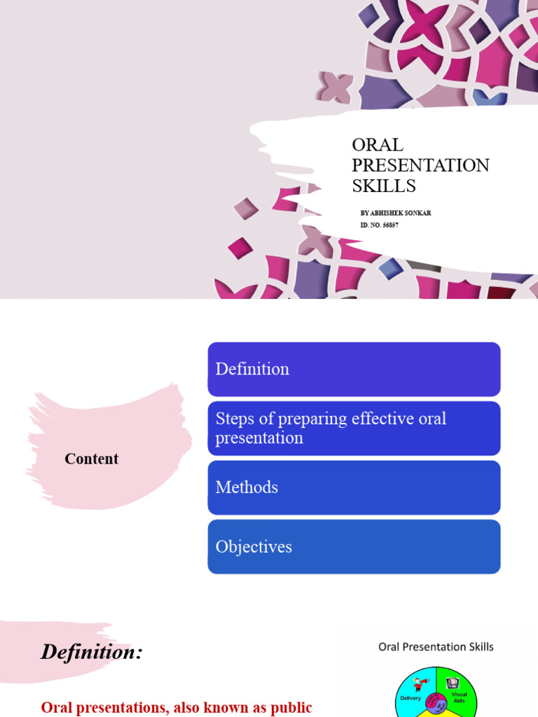 Oral Presentation 56857 | PDF | Career & Growth | Language Arts ...