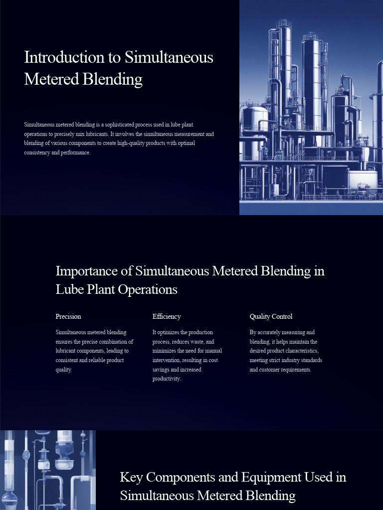 Introduction to Simultaneous Metered Blending | PDF