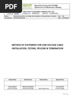 Method Statement For Cable Laying, Glanding and Termination | PDF | Manufactured Goods ...