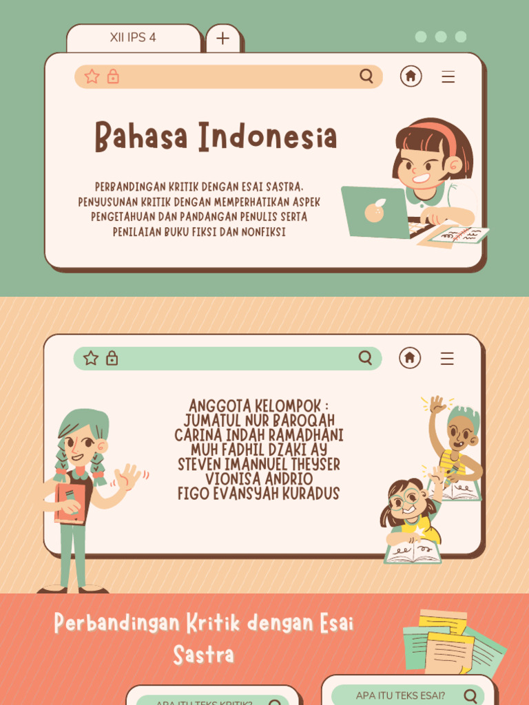 Bahasa Indonesia: Xii Ips 4 | PDF