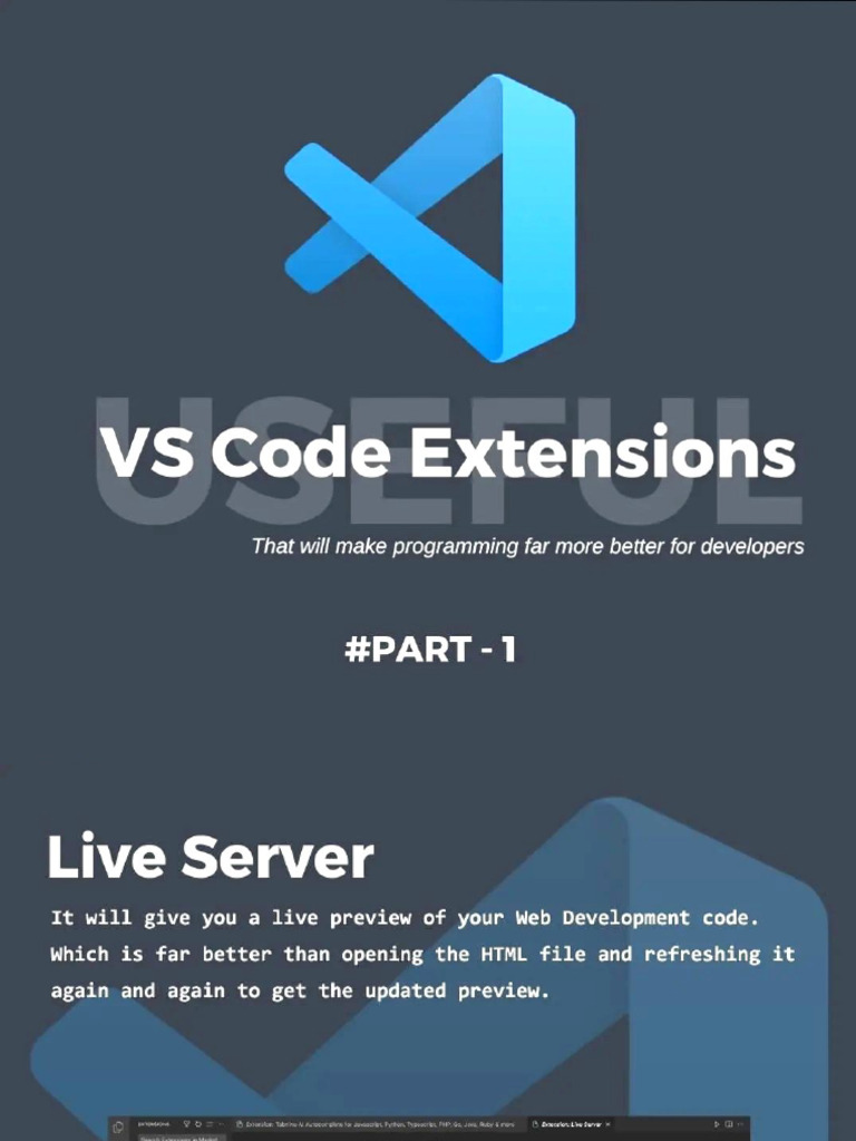 Vs Code Extensions | PDF