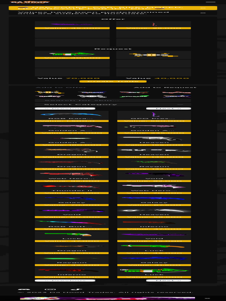 Da Hood Trades - Create Trade 2 | PDF