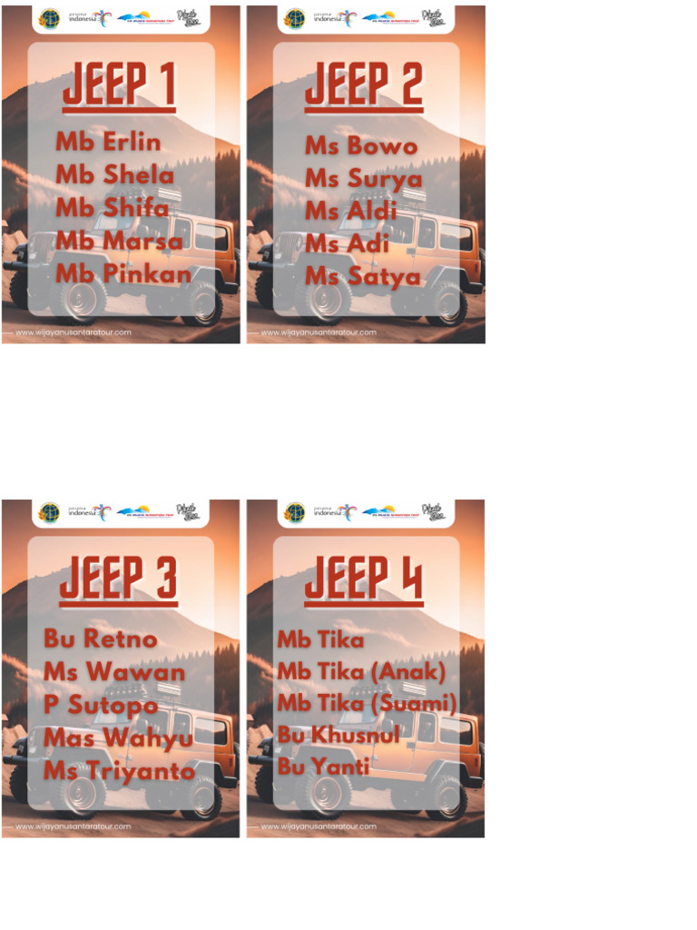 Stiker Jeep | PDF